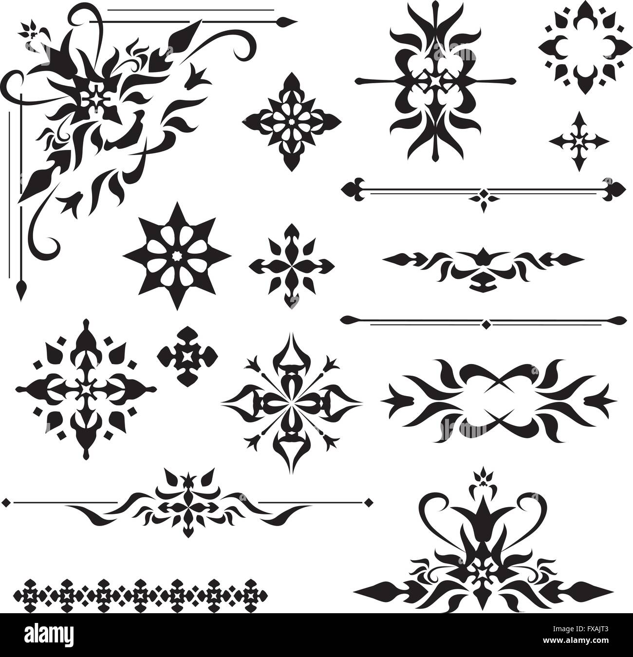 Ornamental design elements Stock Vector Image & Art - Alamy
