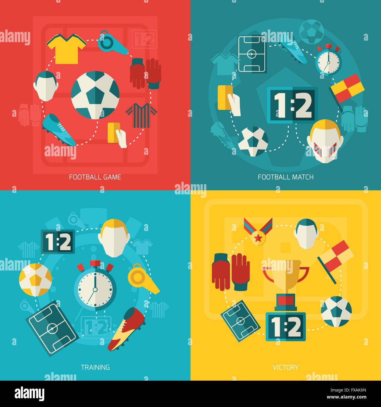Soccer club business card Stock Vector Images - Alamy