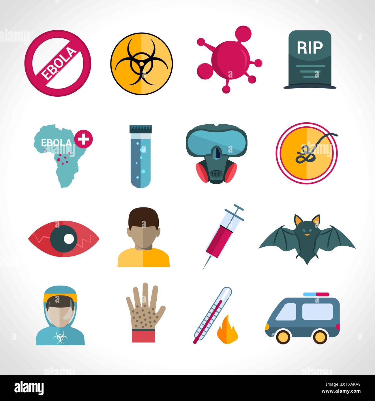 Ebola virus icons Stock Vector Image & Art - Alamy
