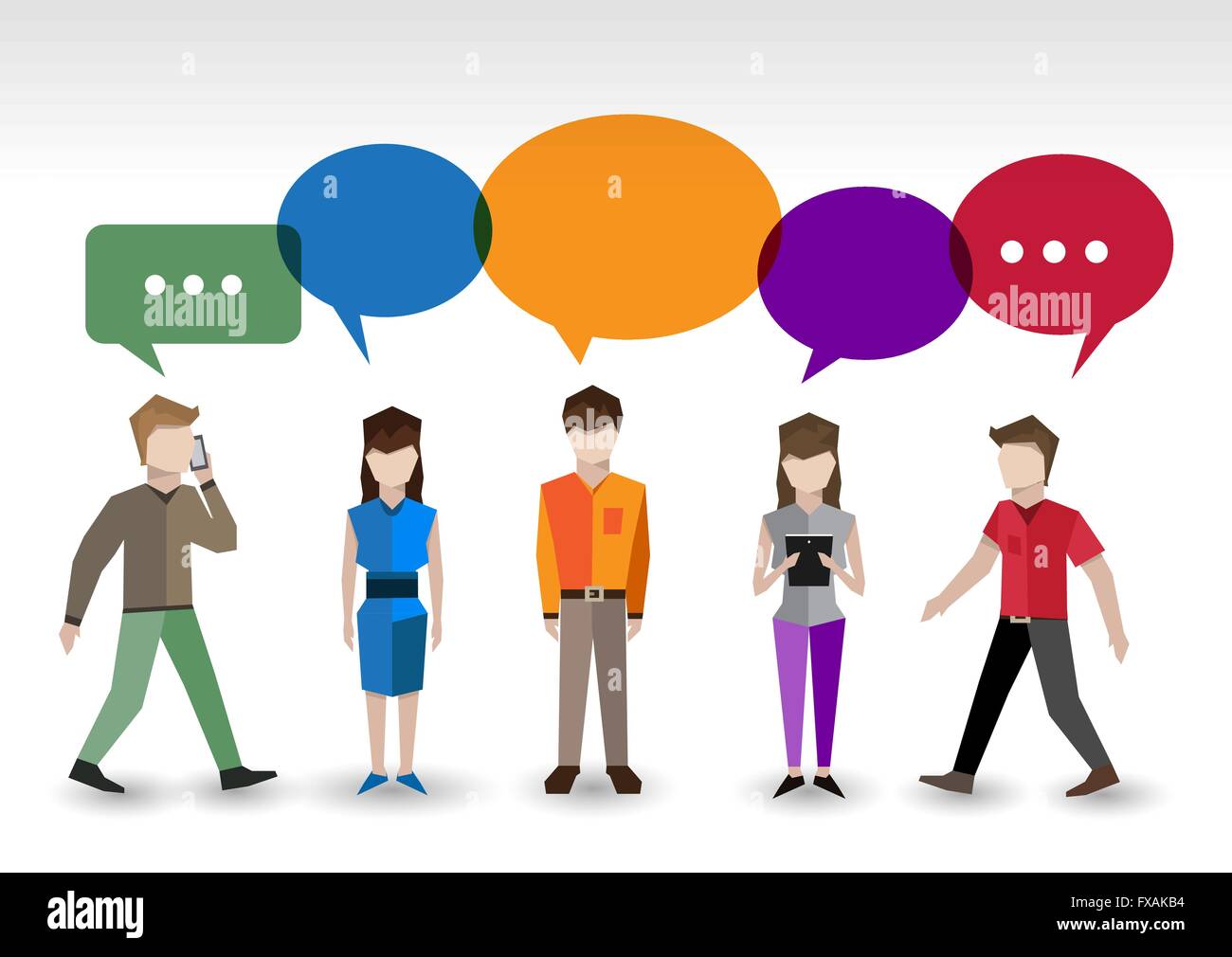 Chat people concept Stock Vector Image & Art - Alamy