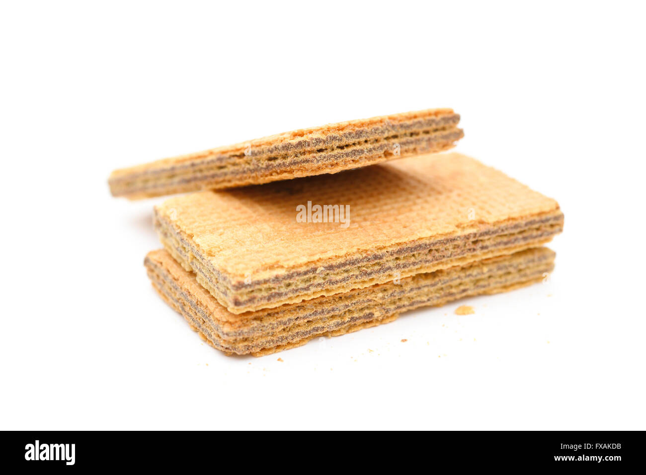 wafer blocks on a white background Stock Photo - Alamy