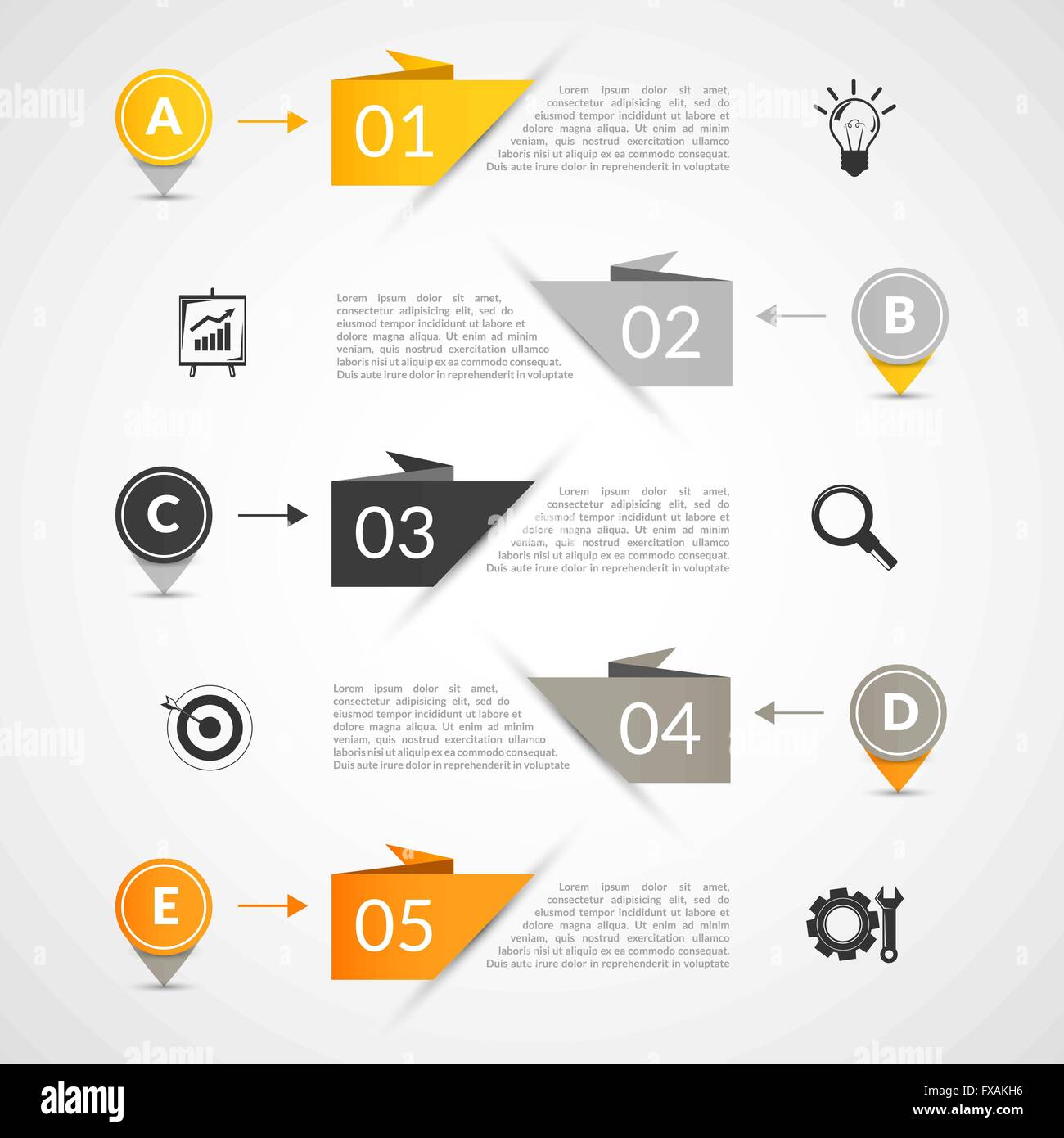 Paper infographics template Stock Vector Image & Art - Alamy