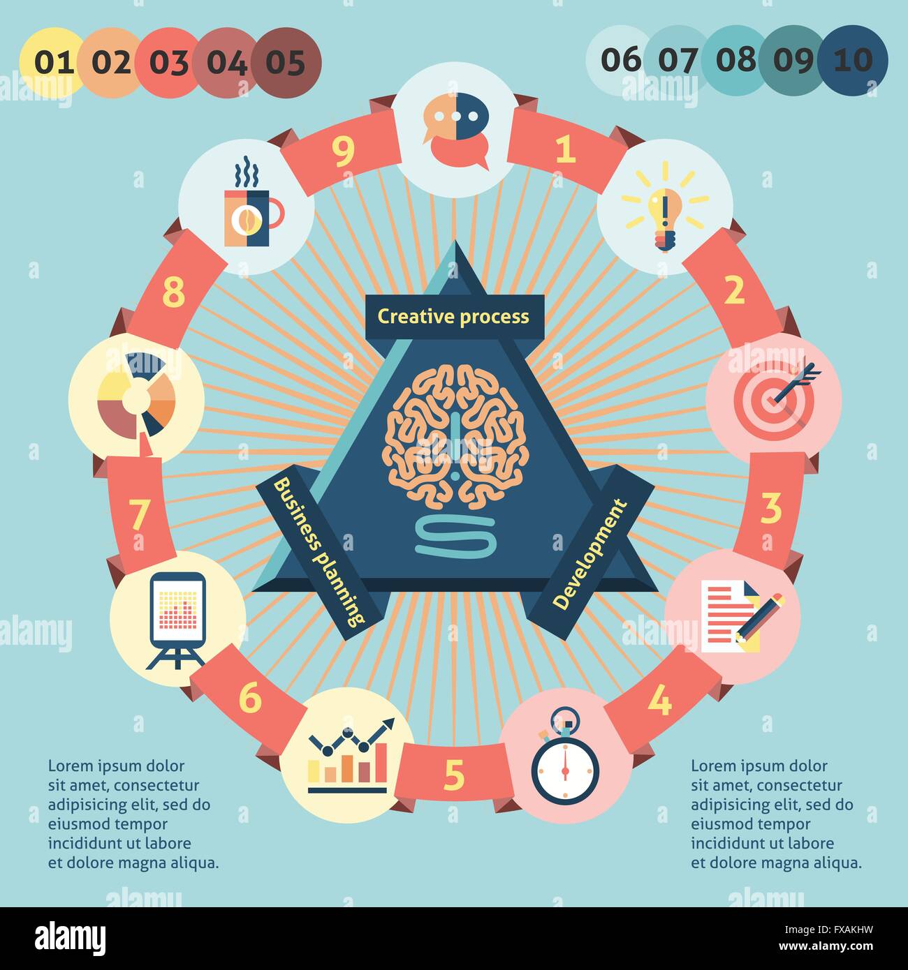 Idea infographics set Stock Vector Image & Art - Alamy