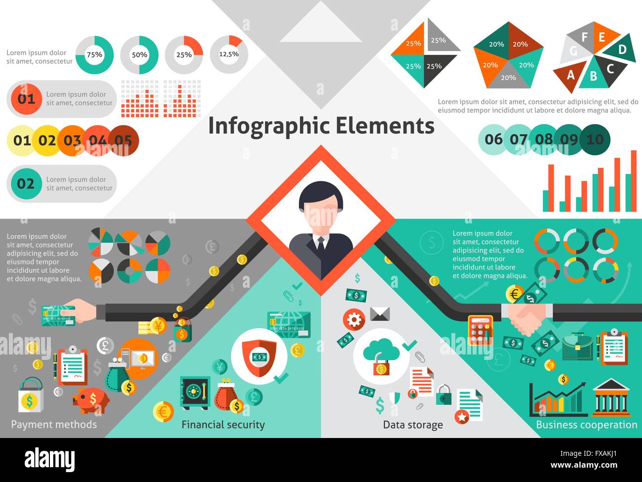 Finance infographic set Stock Vector Image & Art - Alamy