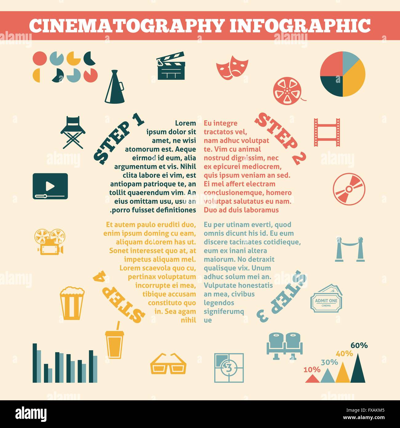 Action movie infographics Stock Vector Images - Alamy