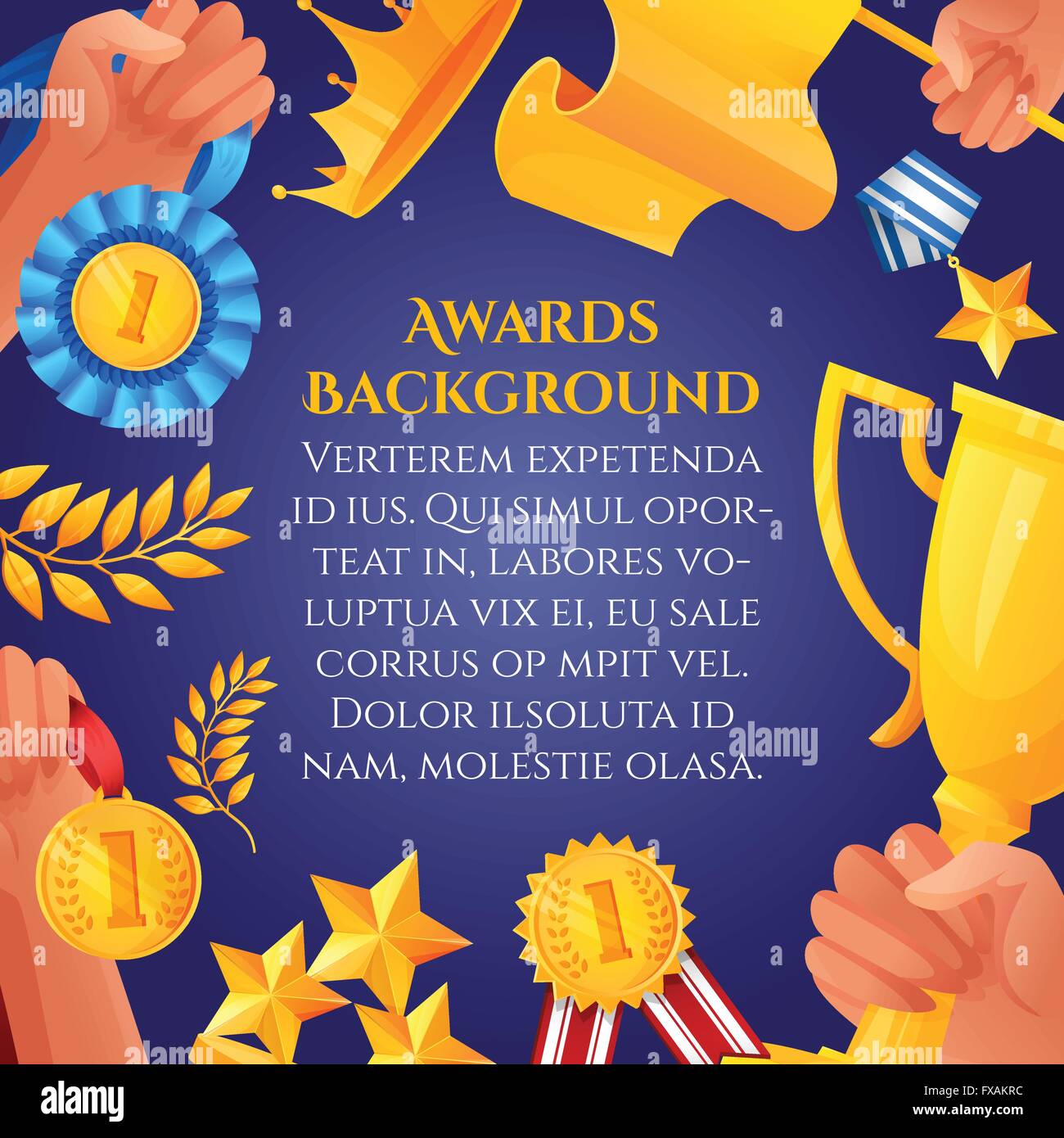 Award and prizes poster Stock Vector Image & Art - Alamy