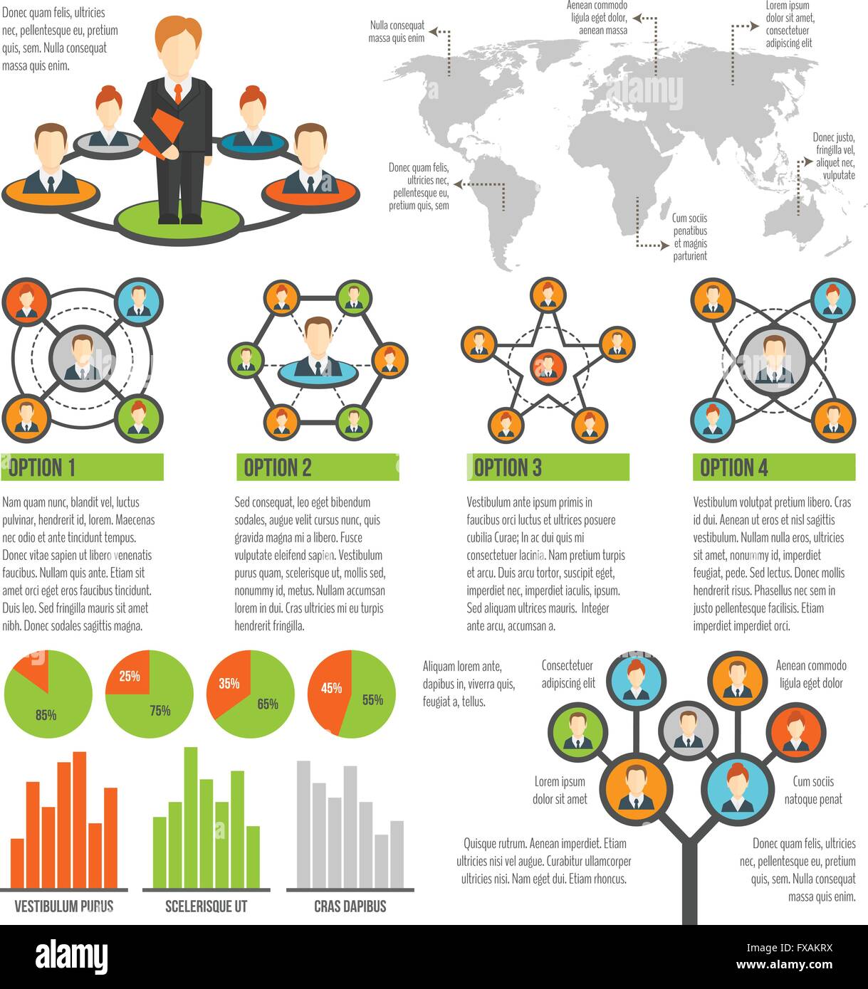 Connected people infographics Stock Vector Image & Art - Alamy