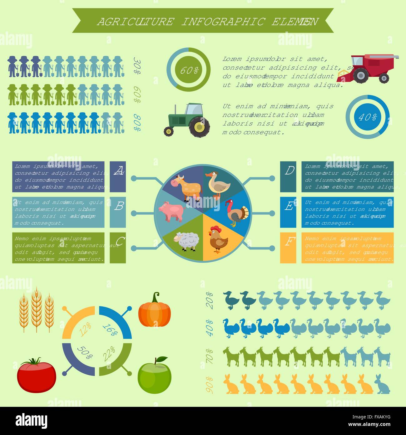 Agriculture infographic elements Stock Vector Image & Art - Alamy