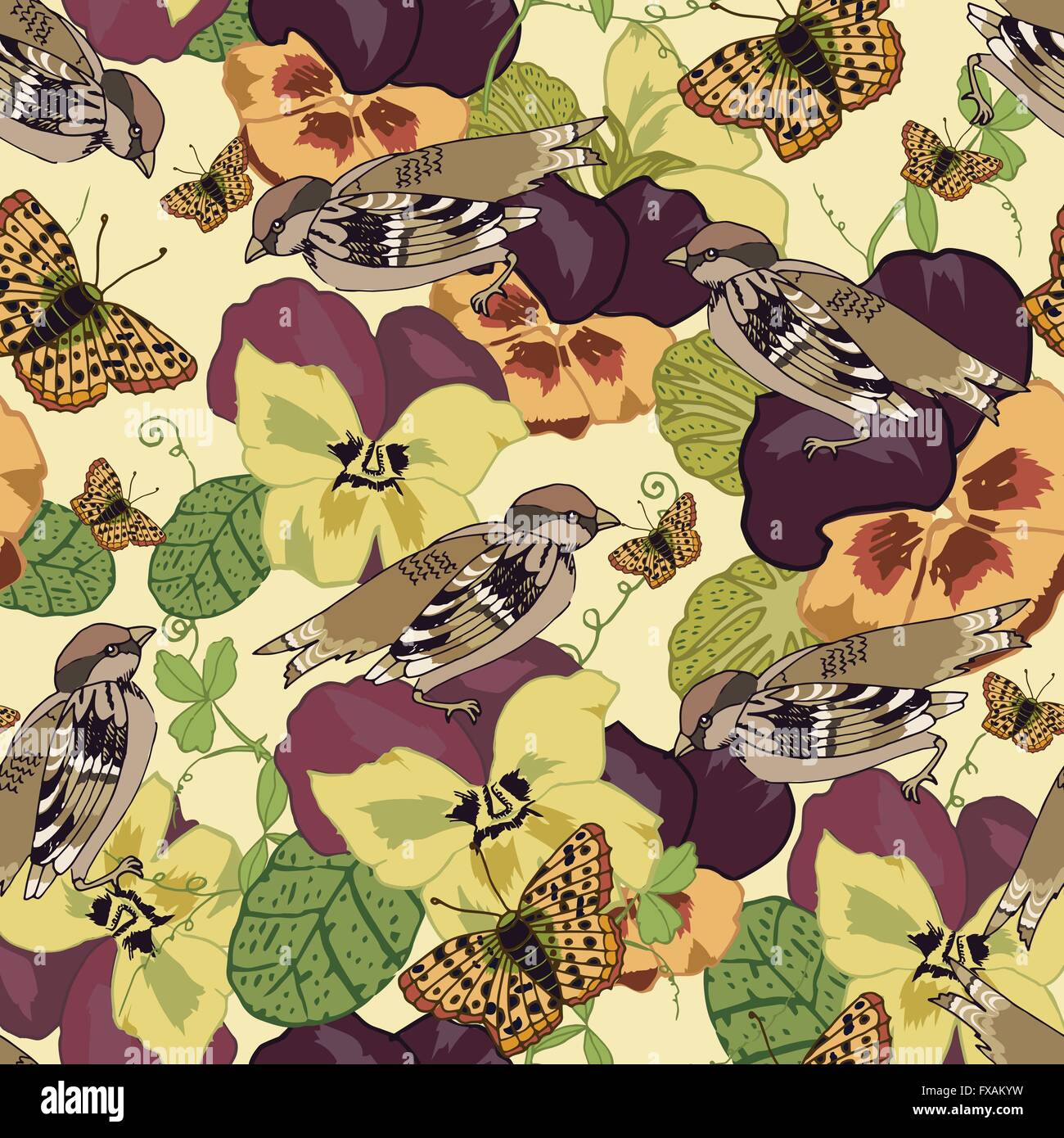 Wallpaper viola flower Stock Vector Images - Alamy