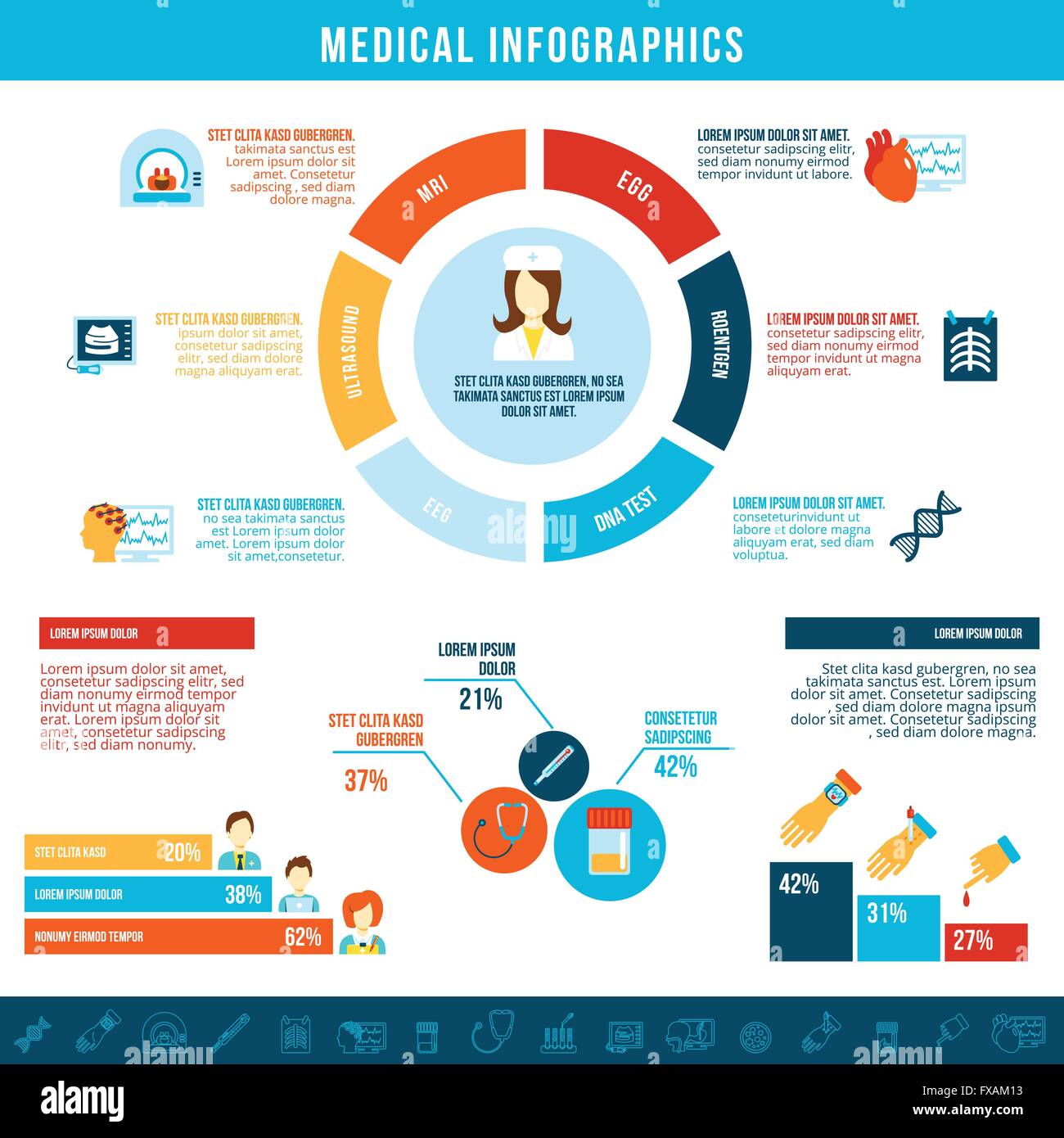 Medical tests infographics Stock Vector Image & Art - Alamy