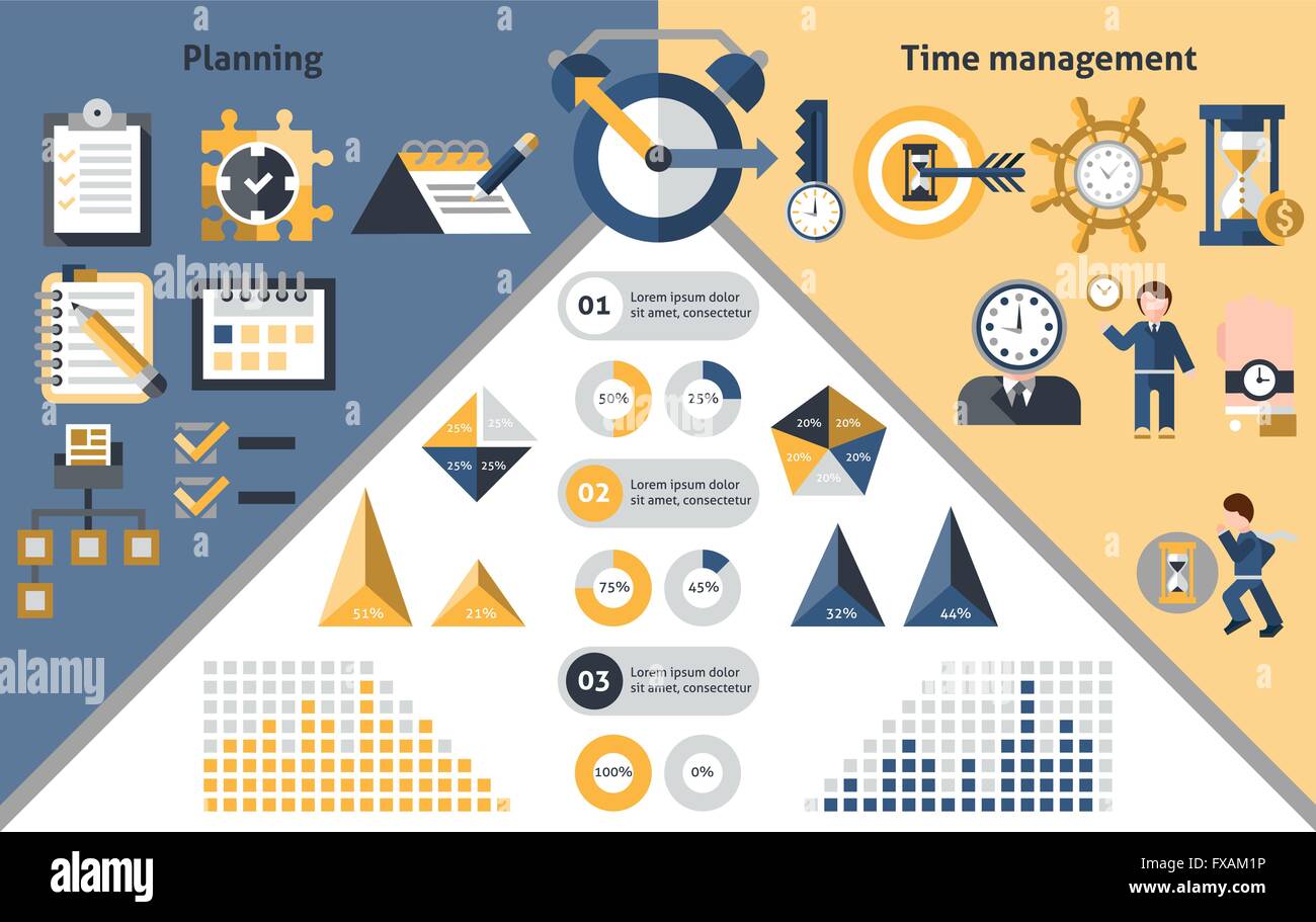 Time management infographics Stock Vector Image & Art - Alamy