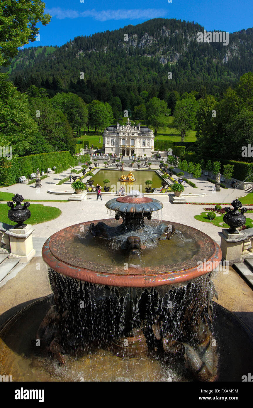 Linderhof, Linderhof Castle, Linderhof Palace, Schloss Linderhof, Upper ...