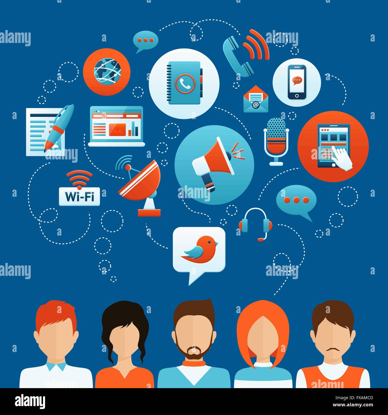 People Communication Concept Stock Vector Image & Art - Alamy