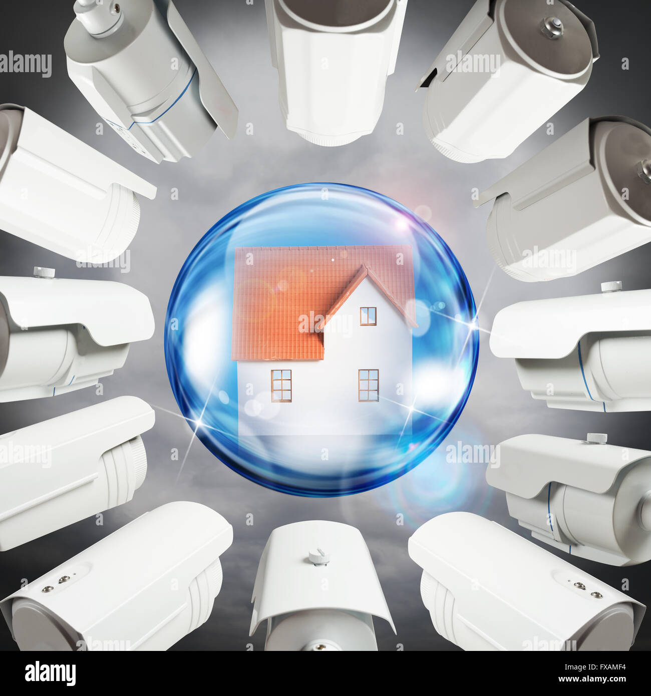 Protect the house Stock Photo - Alamy