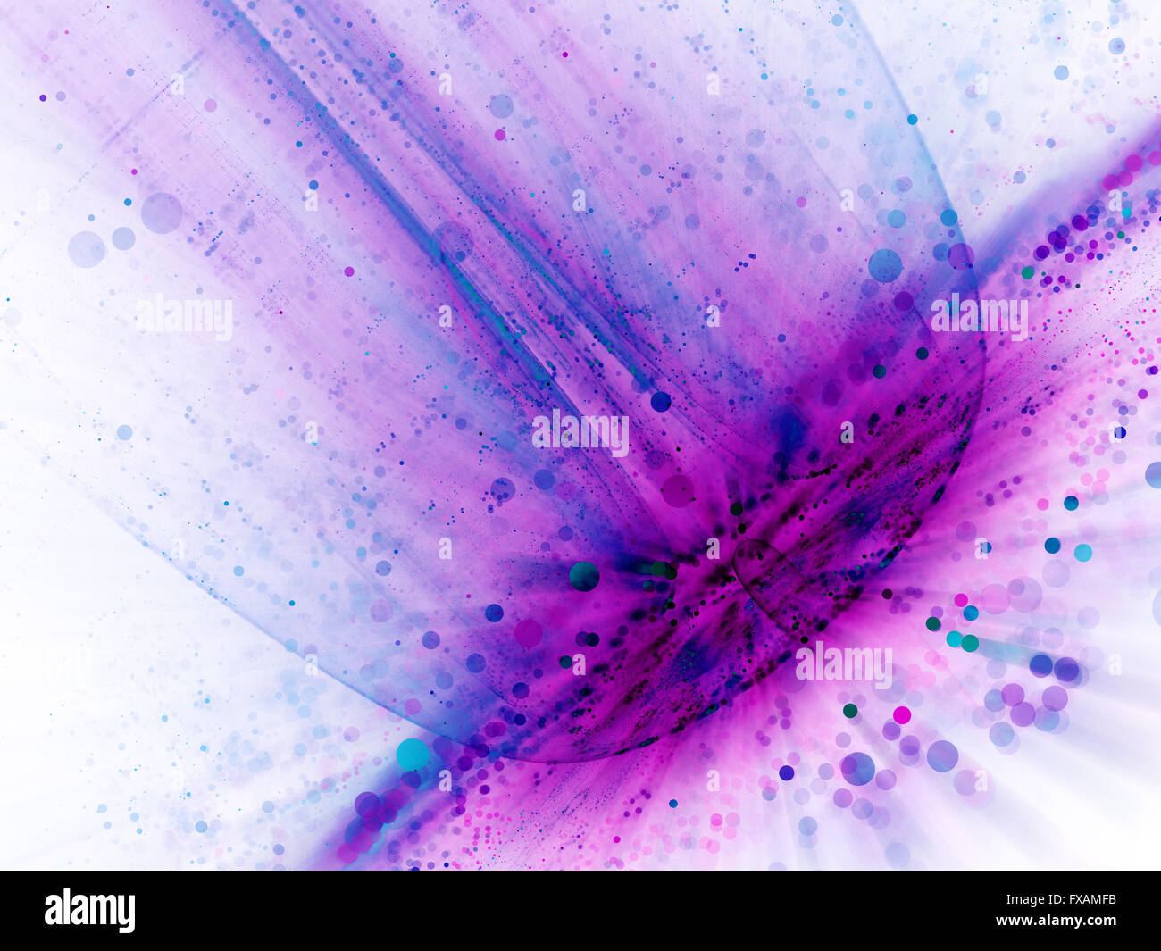 Colorful negative fractal impact, computer generated abstract ...