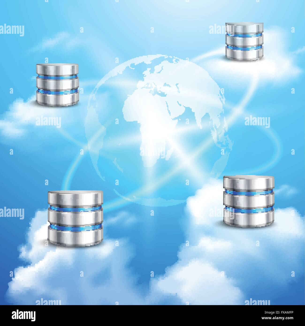 Cloud computing background Stock Vector Image & Art - Alamy