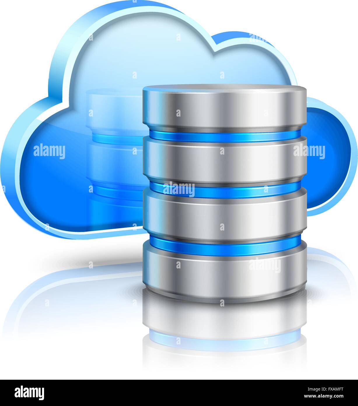 File cloud realistic Stock Vector Images - Alamy