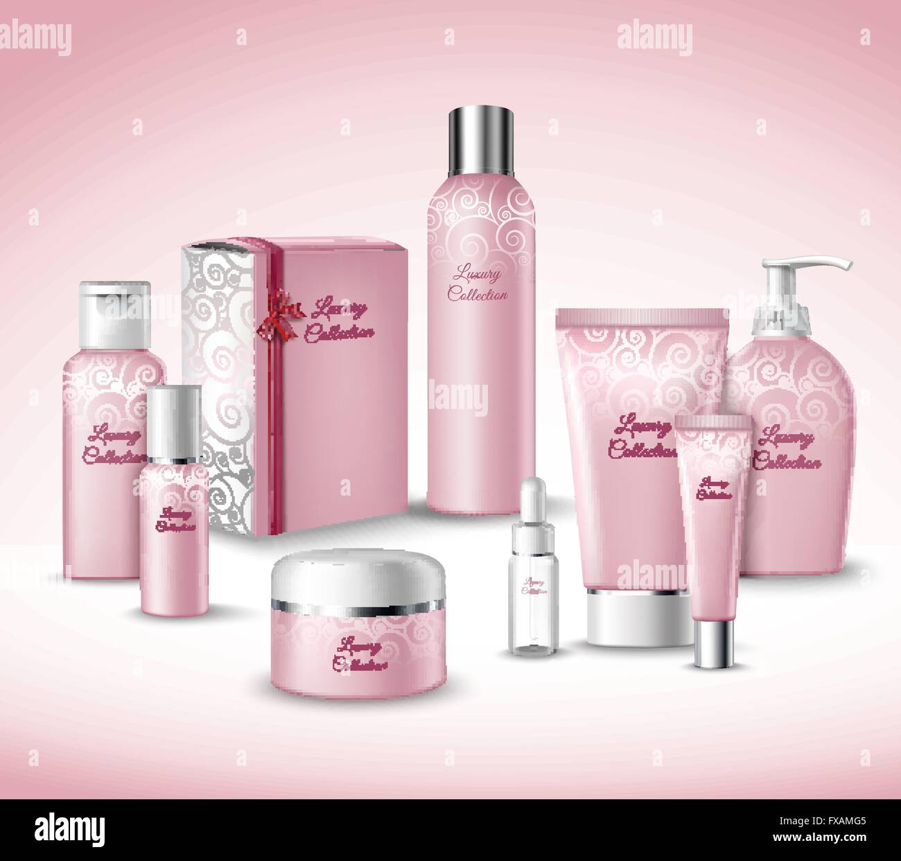 Cosmetic Packages Set Stock Vector Image & Art - Alamy