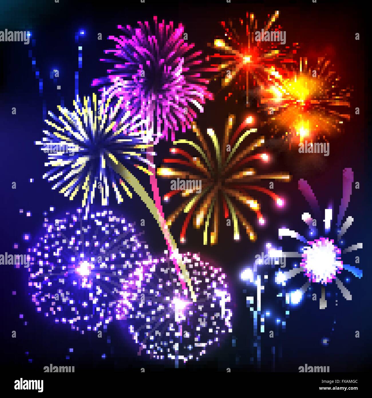 Pyrotechnic show Stock Vector Images - Alamy