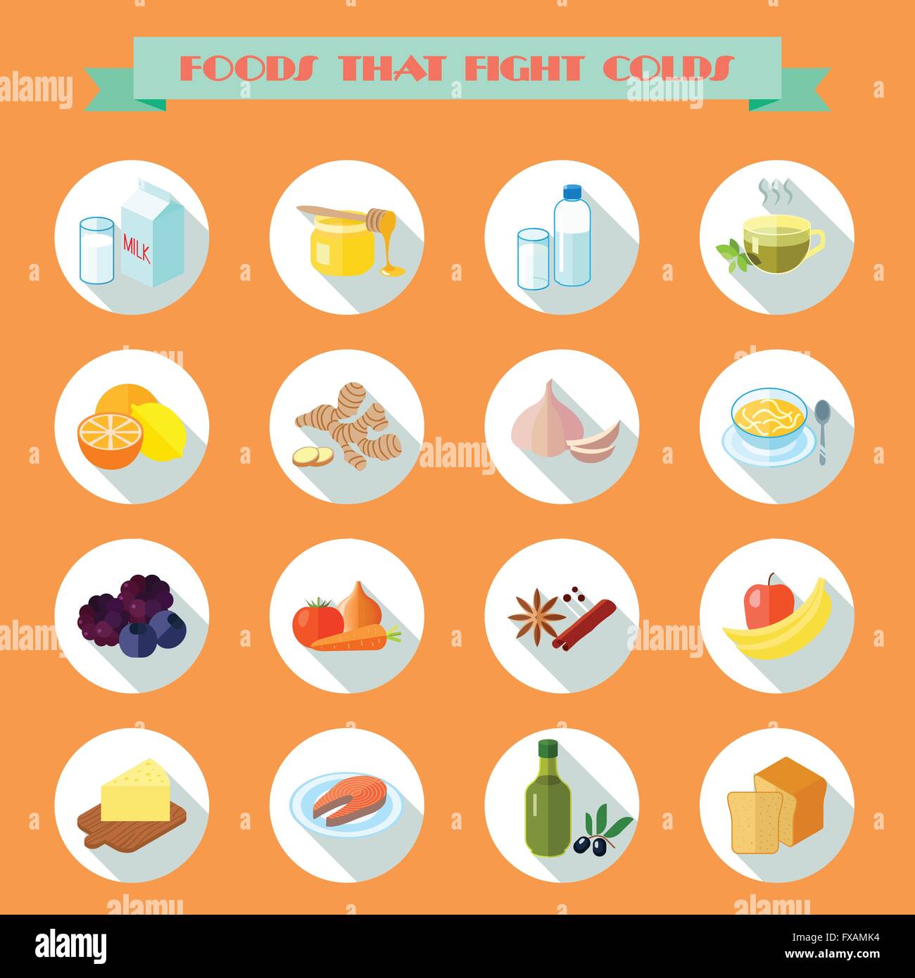 Food For Cold Icons Stock Vector Image & Art - Alamy