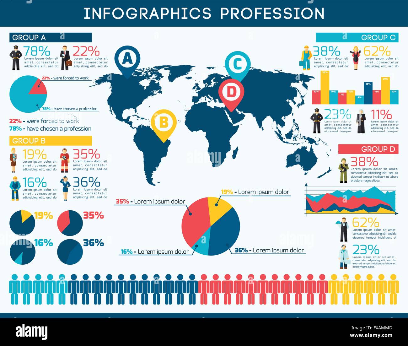 Profession Infographic Set Stock Vector Image & Art - Alamy