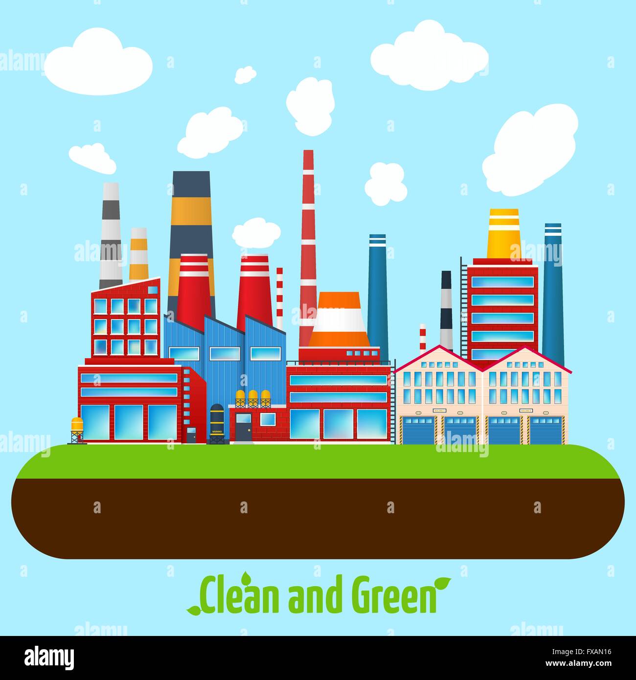 Green Industry Poster Stock Vector Image & Art - Alamy