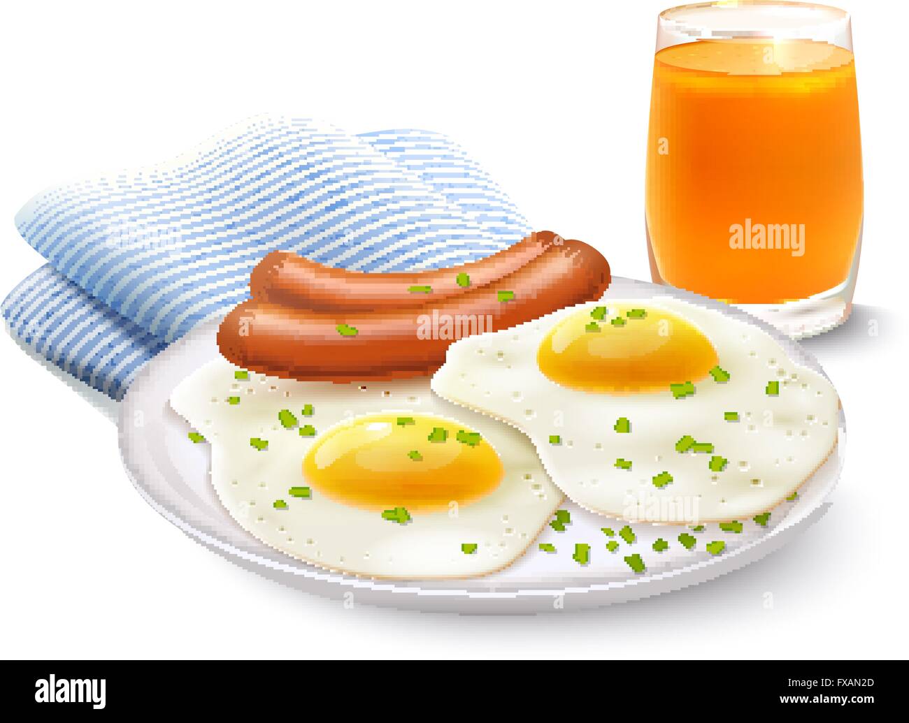 Breafast Realistic Set Stock Vector Image & Art - Alamy