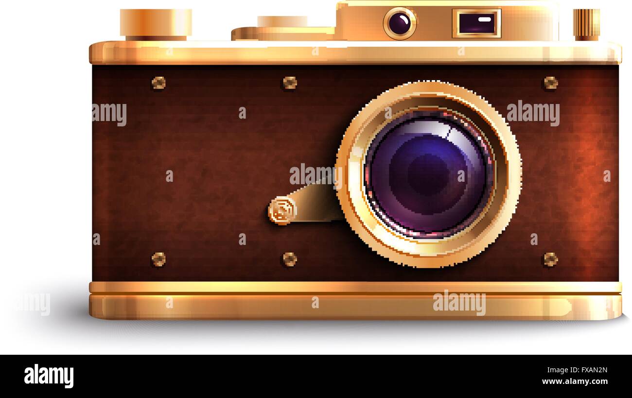 Retro Style Camera Stock Vector Image & Art - Alamy