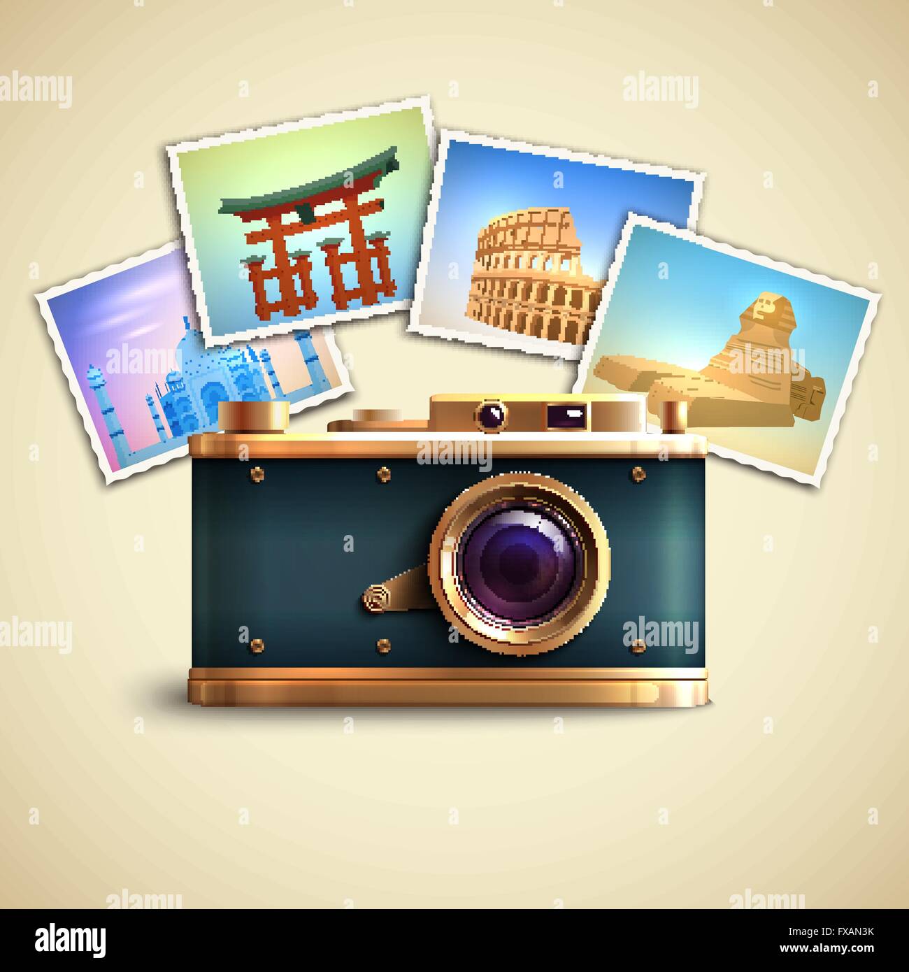 Travel art photo Stock Vector Images - Alamy