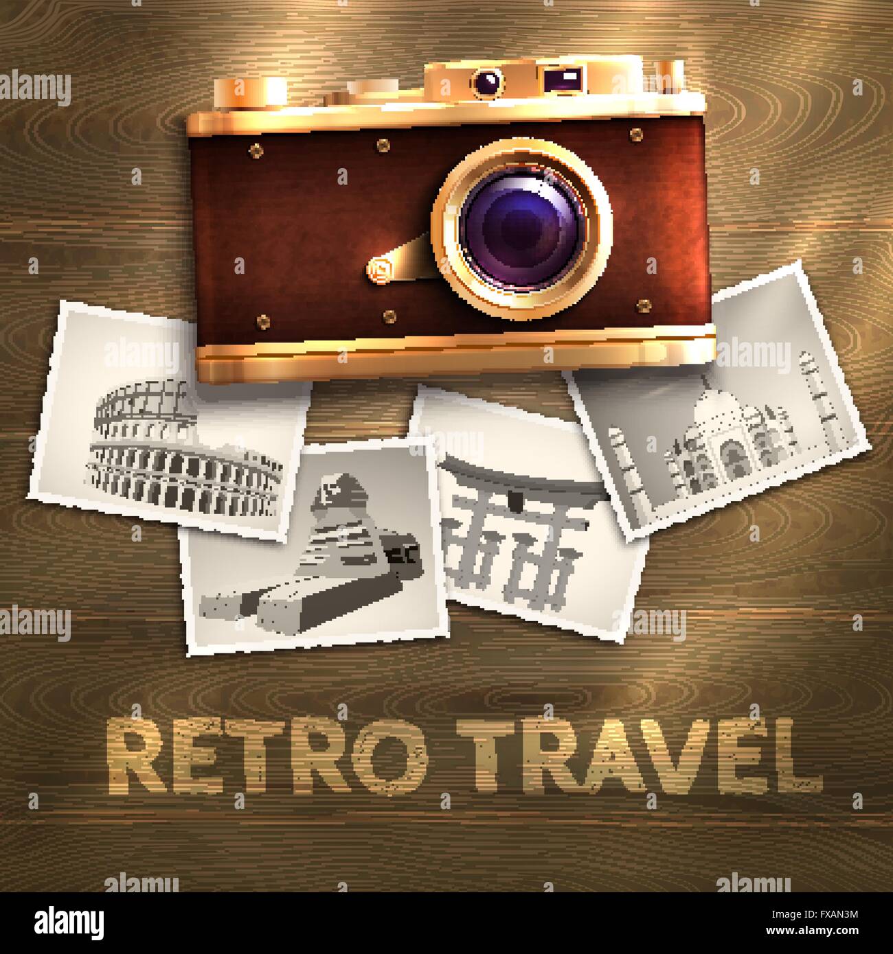 Retro Camera Background Stock Vector Image & Art - Alamy