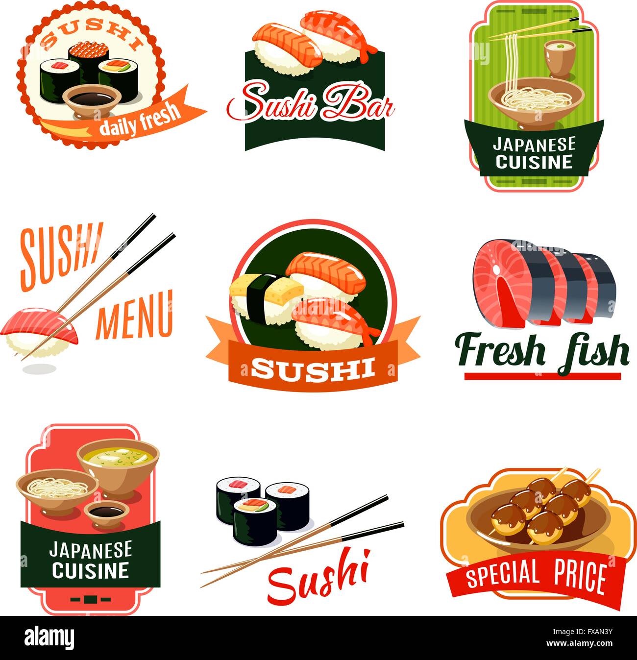 Japanese food eel rice Stock Vector Images - Alamy