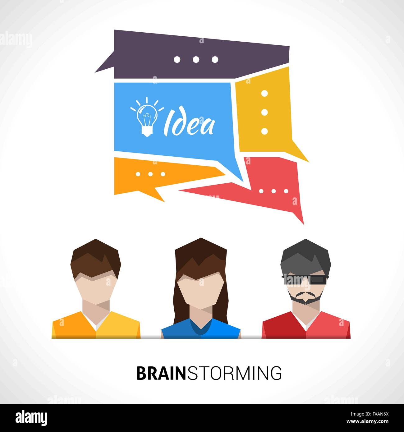 Brainstorming Concept Illustration Stock Vector Image & Art - Alamy