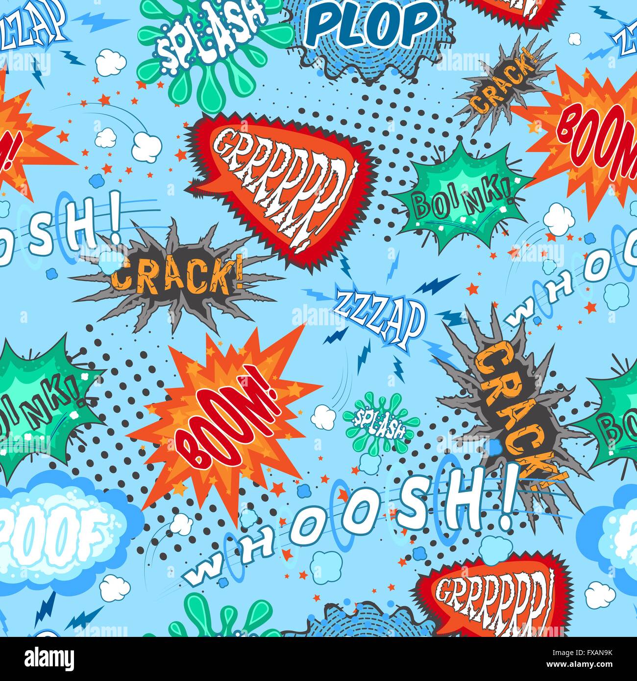 Comic Chat Seamless Pattern Stock Vector Image & Art - Alamy