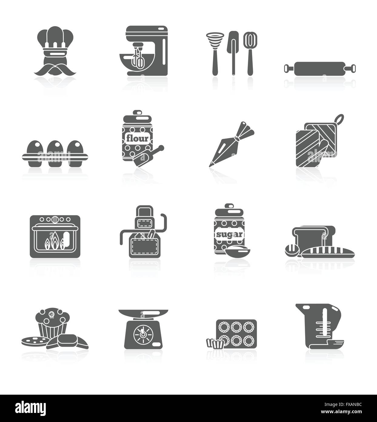 Bakery Icon Black Stock Vector Image & Art - Alamy