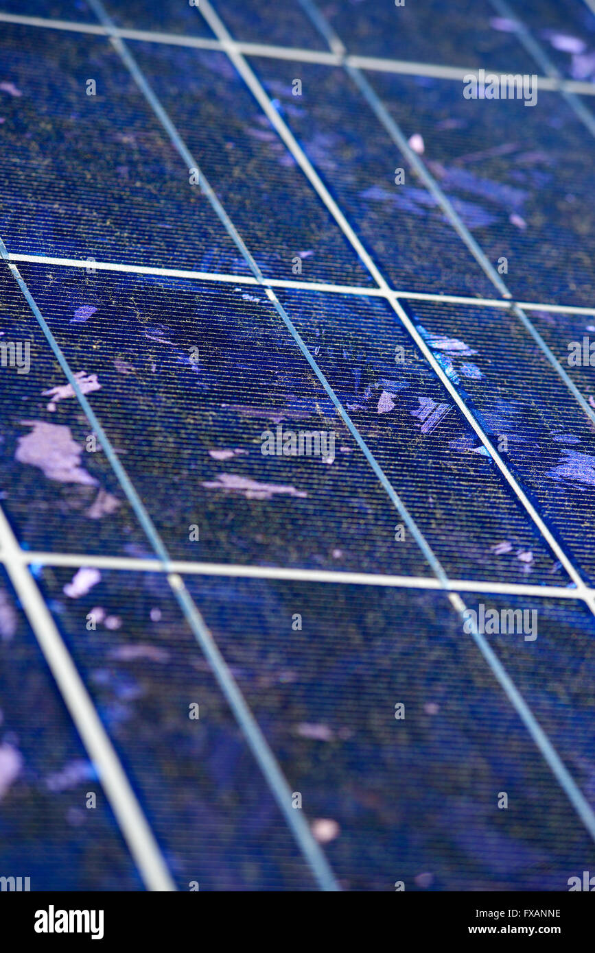 detail of a photovoltaic panel for renewable electric production Stock ...