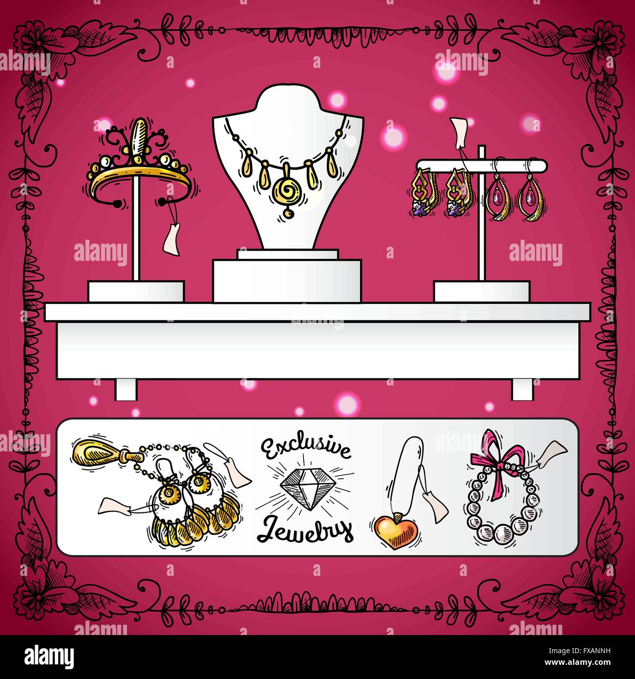 Treasure display Stock Vector Images - Alamy