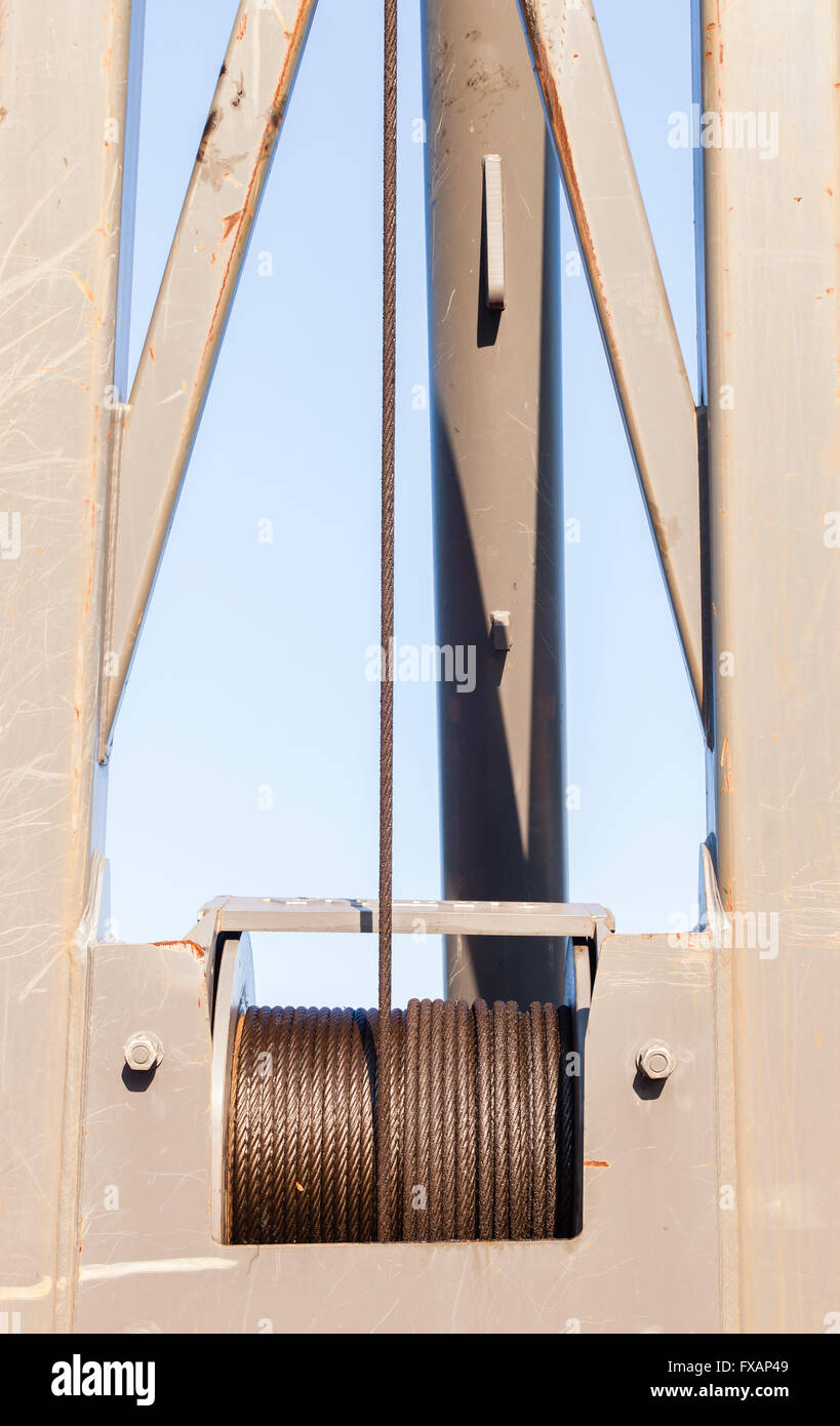 Heavy mobile industrial crane for rigging lifting on construction sites ...