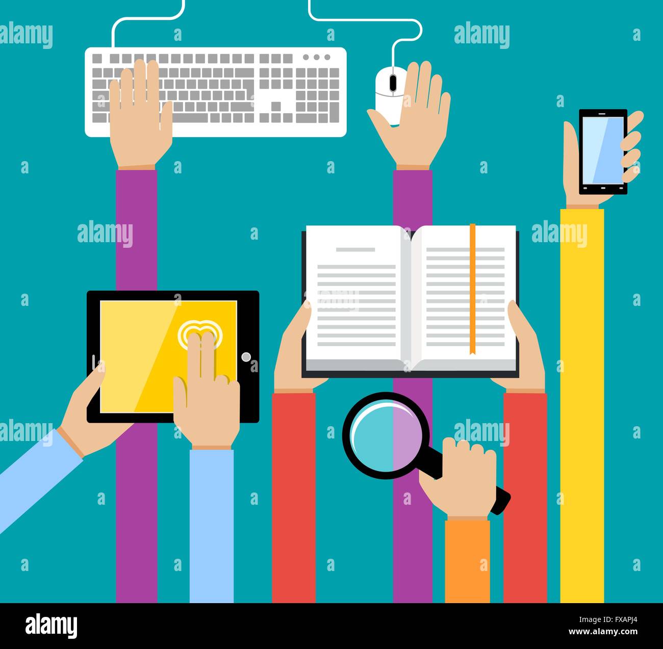 Information search concept Stock Vector Image & Art - Alamy