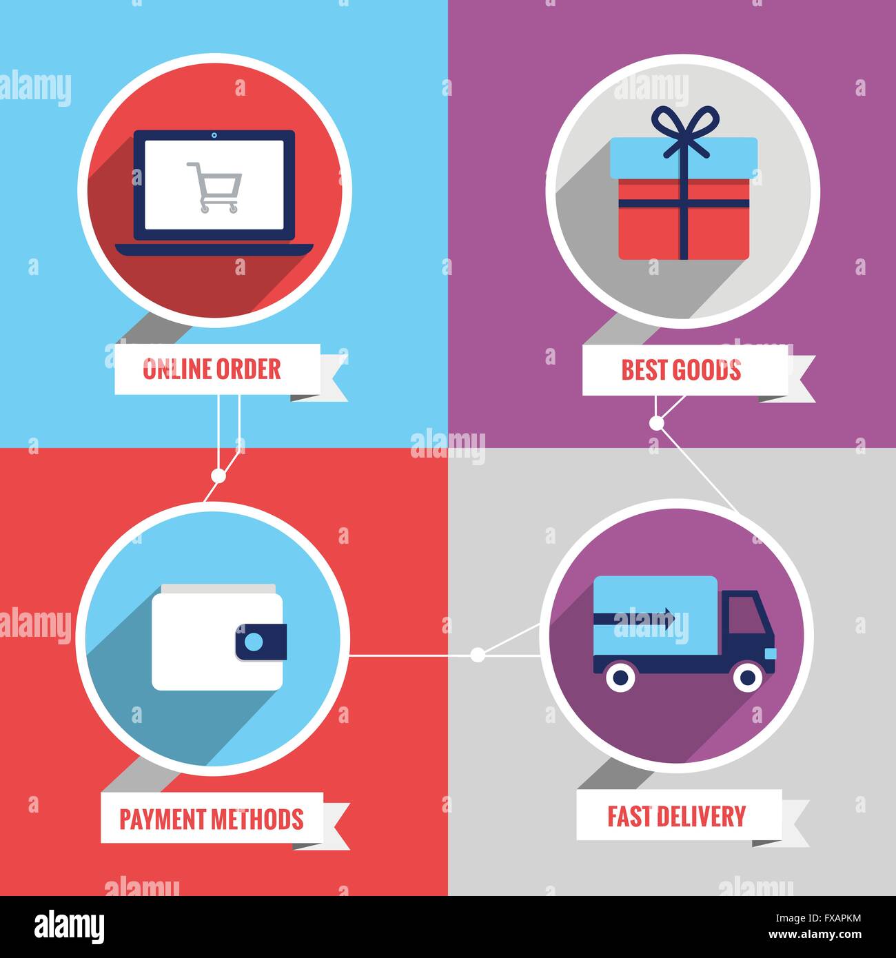 Delivery infographic set Stock Vector Image & Art - Alamy