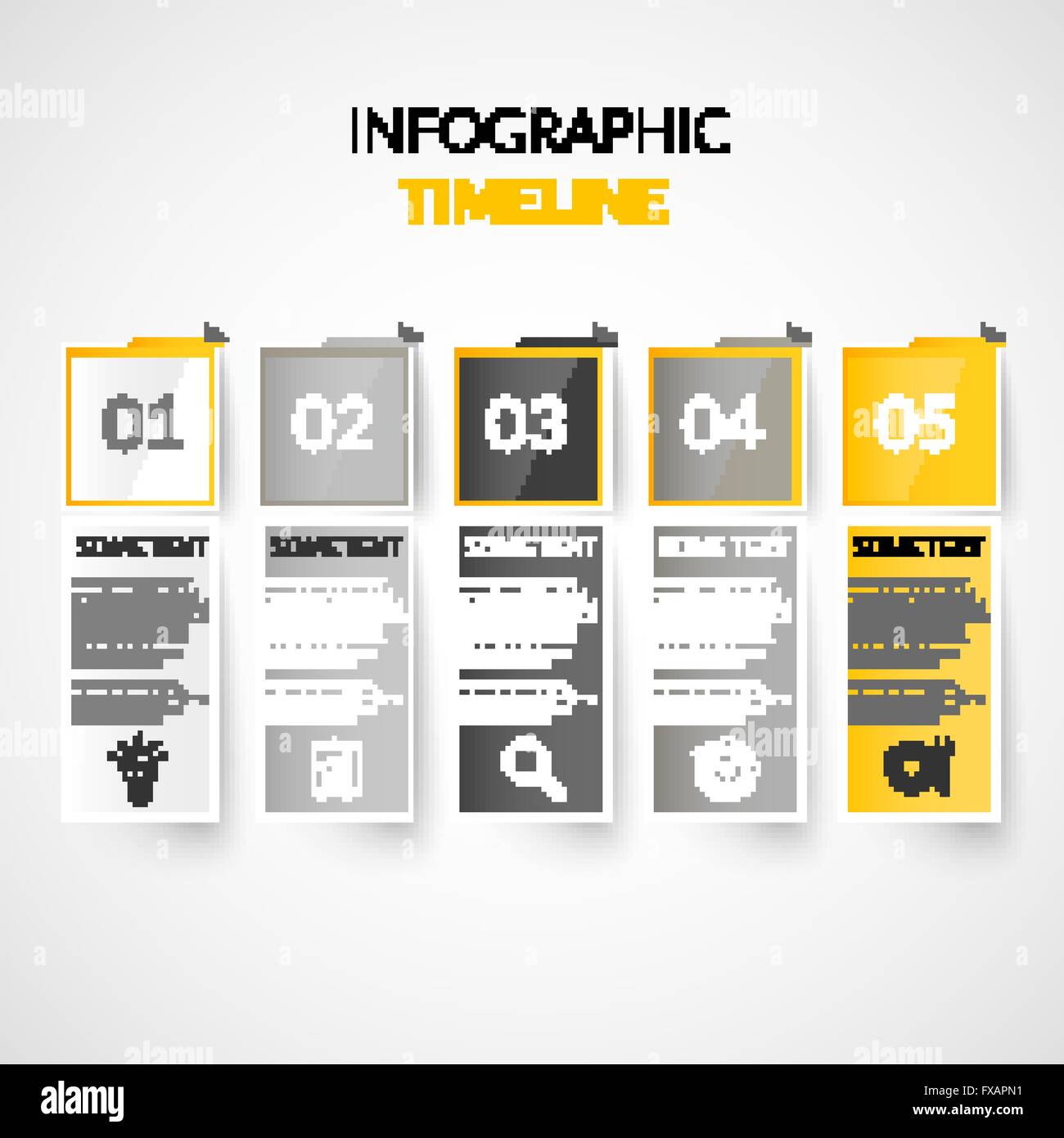 Abstract infographics background hexagon elements Stock Vector Images ...