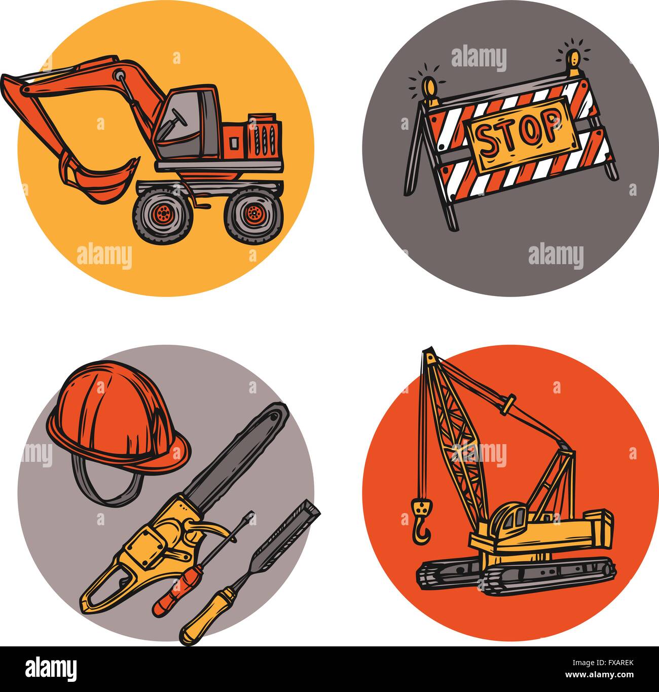 Architecture design concept icons composition Stock Vector Image & Art ...