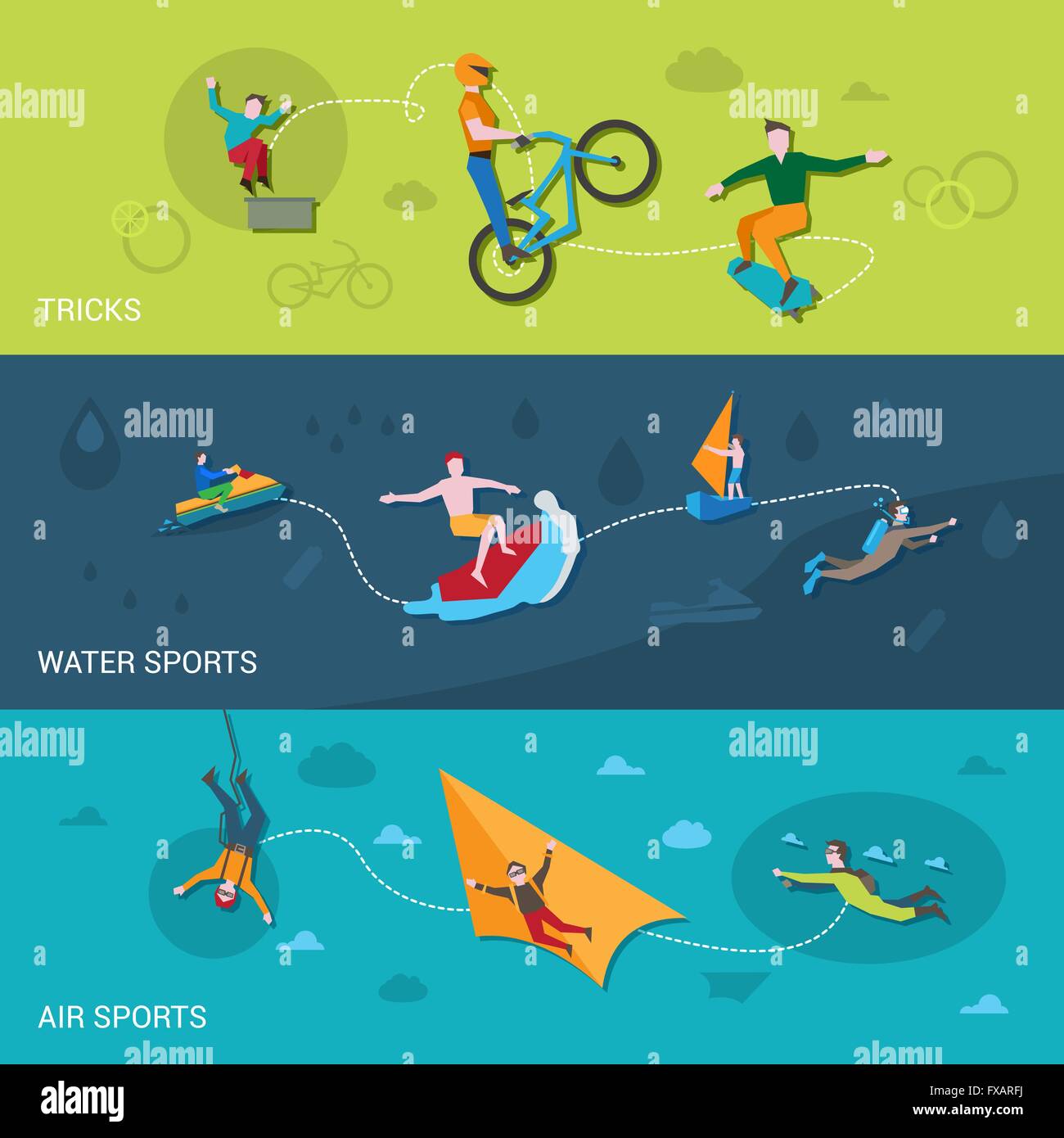 Extreme Sports Banners Stock Vector Image & Art - Alamy