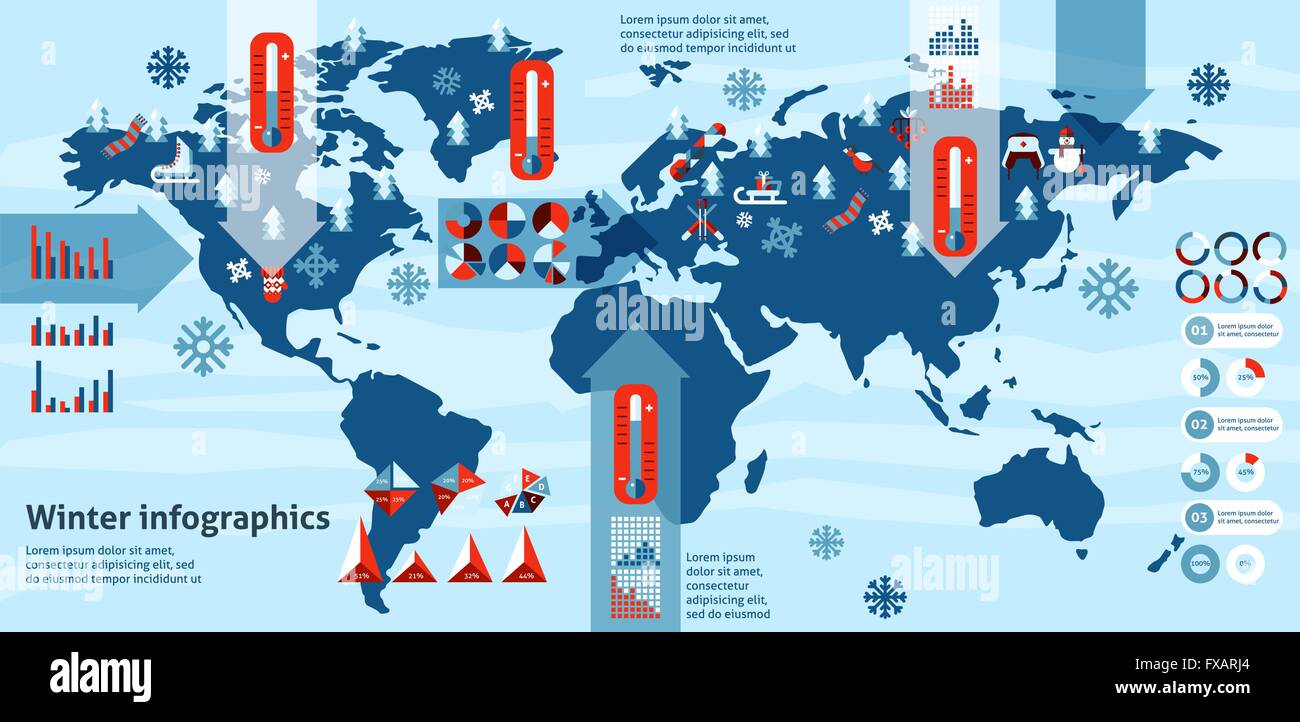 Winter infographics set Stock Vector Image & Art - Alamy