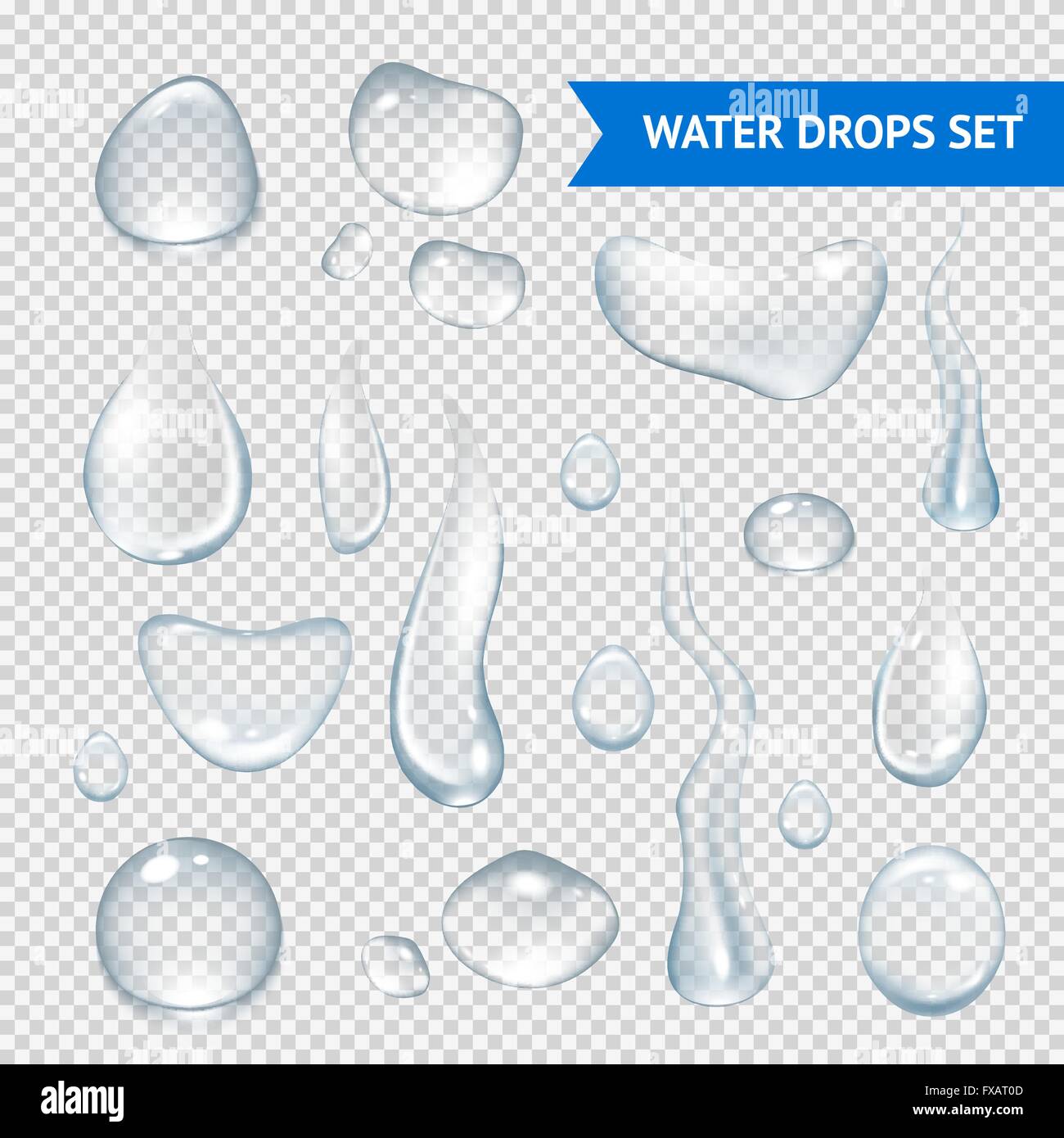 Water Drops Realistic Stock Vector Image & Art - Alamy