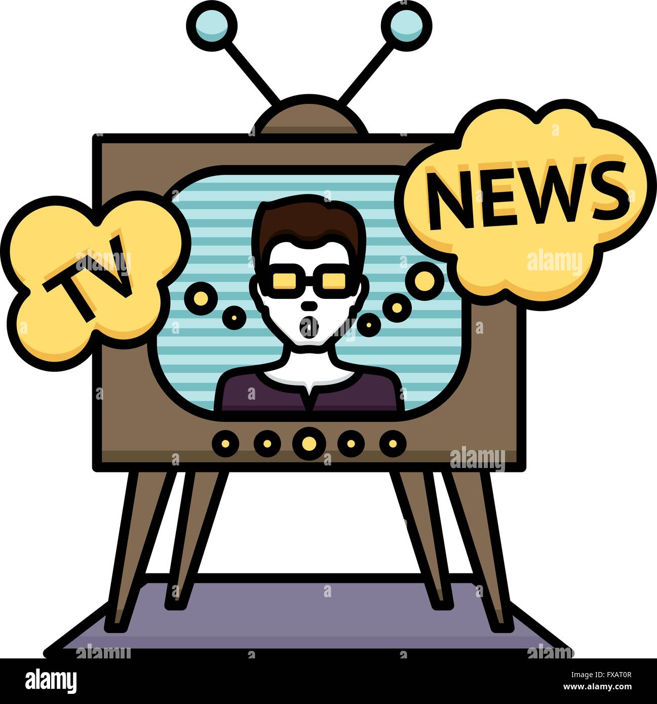 Tv News Poster Stock Vector Image & Art - Alamy