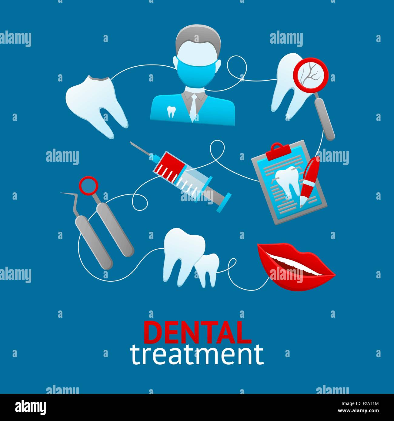 Dental Design Concept Stock Vector Image & Art - Alamy