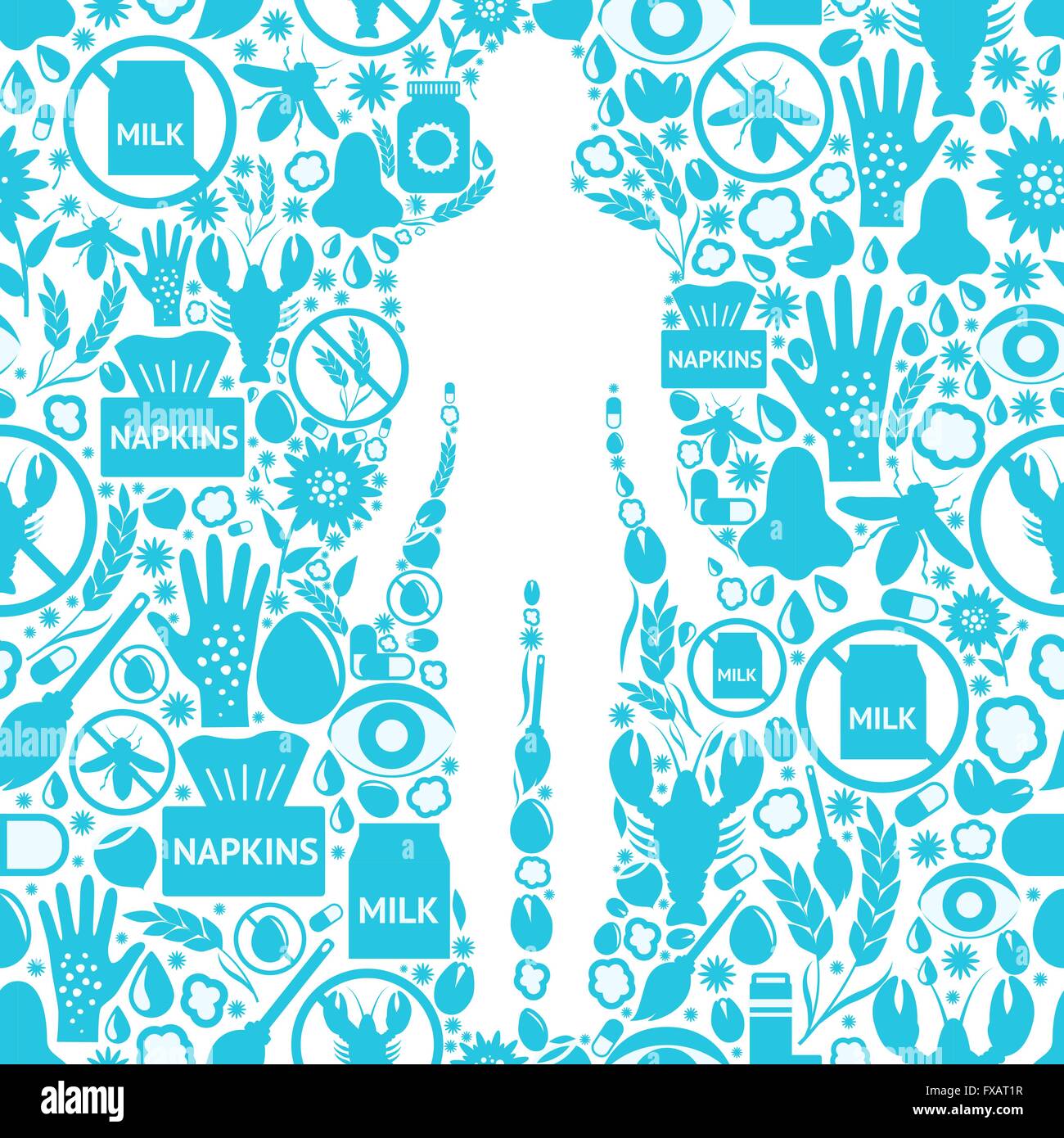 Allergy Symptoms Background Stock Vector Image & Art - Alamy