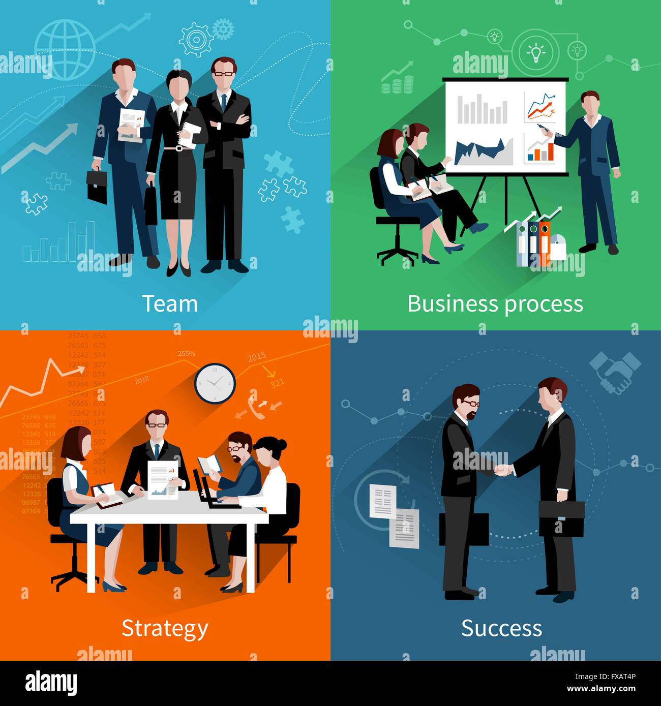 Teamwork Design Concept Stock Vector Image & Art - Alamy