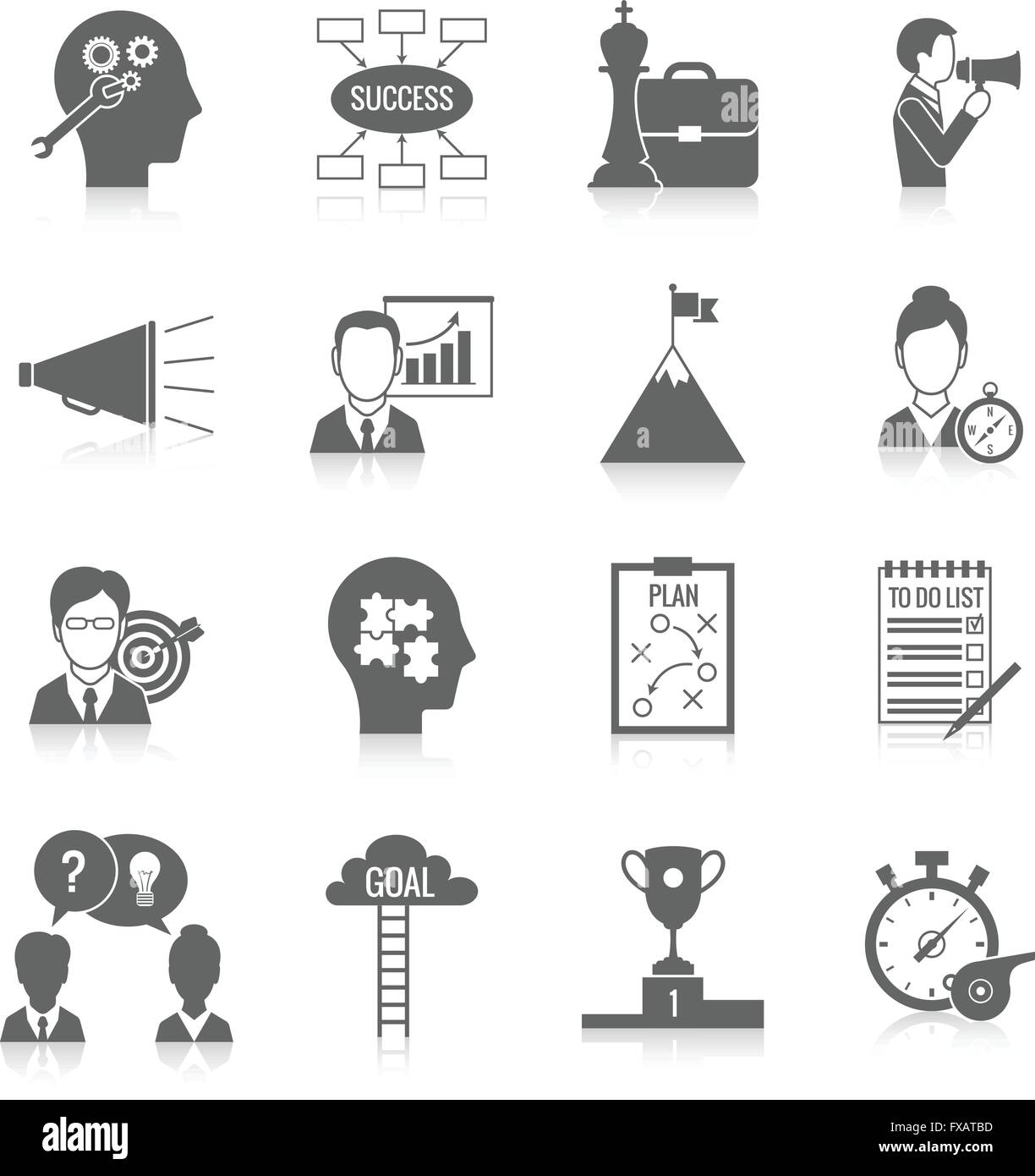 Business coaching icon website Cut Out Stock Images & Pictures - Alamy