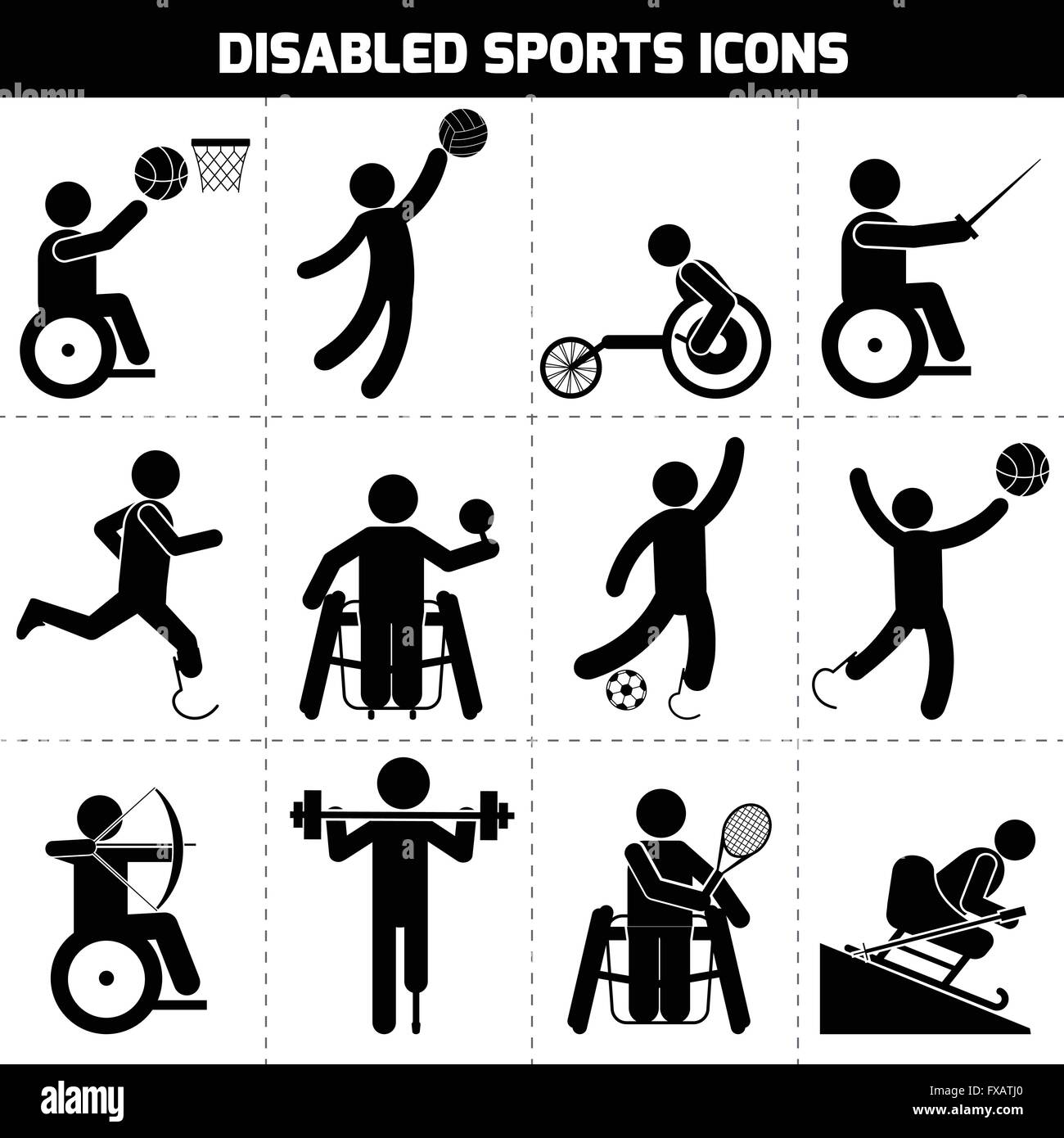 Wheelchair sports Black and White Stock Photos & Images - Alamy